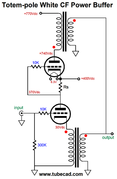 Simple Tube Math & White Cathode Follower Power Buffers